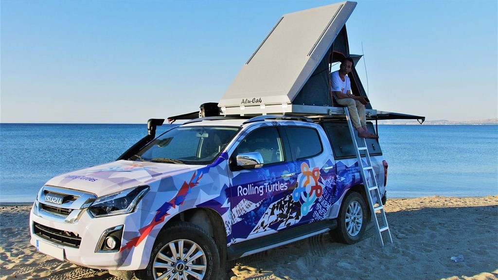 Car.gr - Αυτοκινούμενο 2020 4x4 Αυτόματο Pickup Camper με Οροφή Alucab ...
